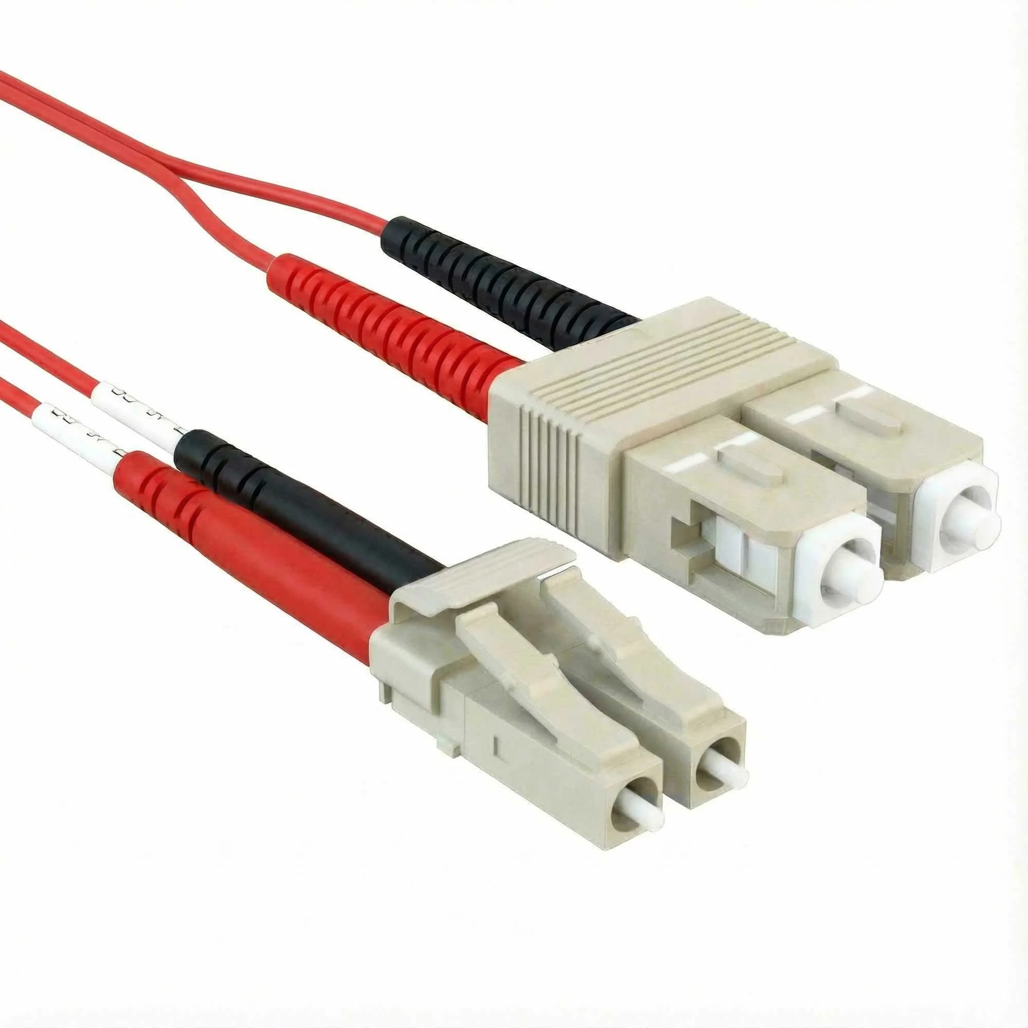 m LC/SC OM1 Fiber Patch Cable - TAA Compliant Red